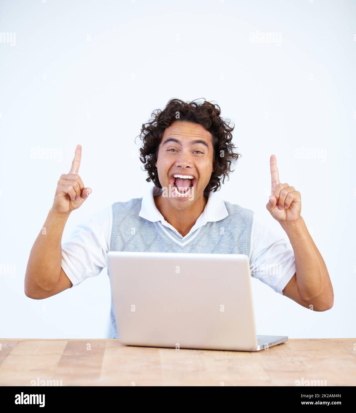 Hes got it - Business Ideas. A young executive coming up with a bright ...