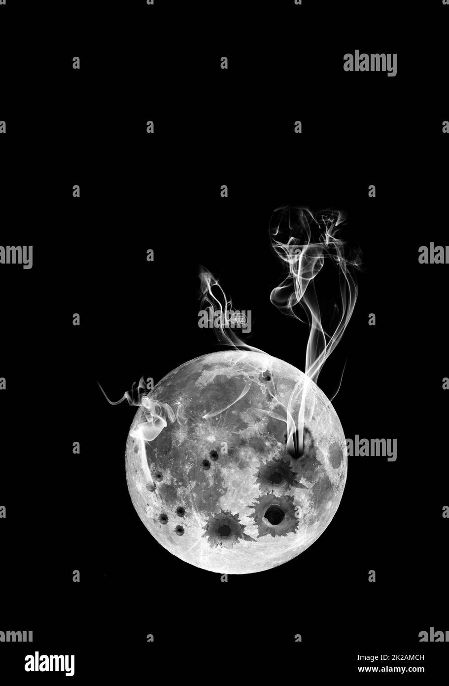 Moon surface Black and White Stock Photos & Images - Alamy