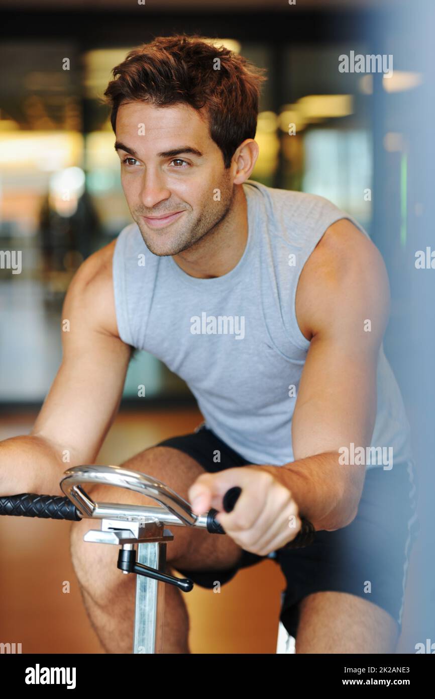 Handsome men exercising in gym hi-res stock photography and images - Alamy
