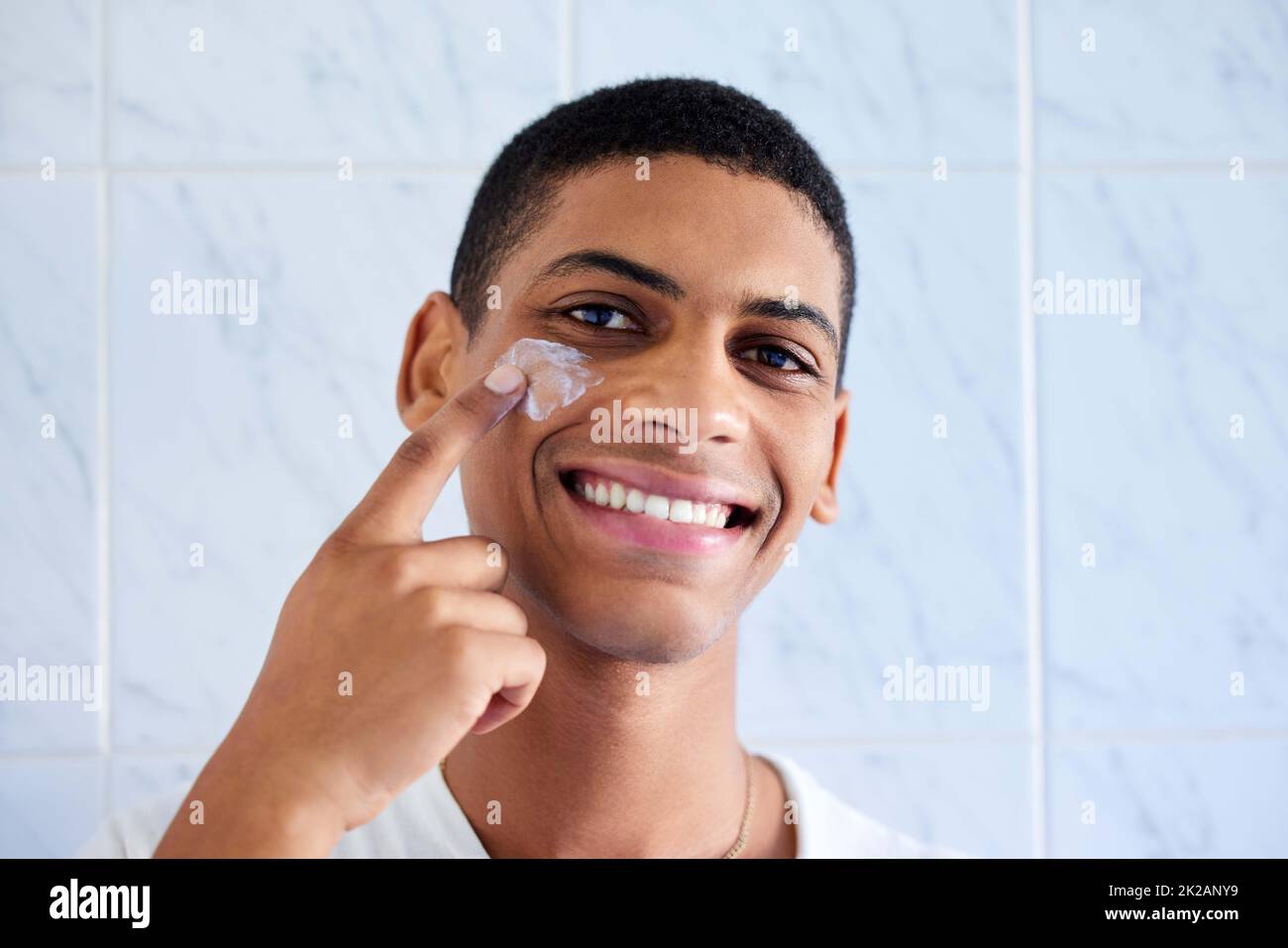Mens skincare is important too. Cropped portrait of a handsome young ...