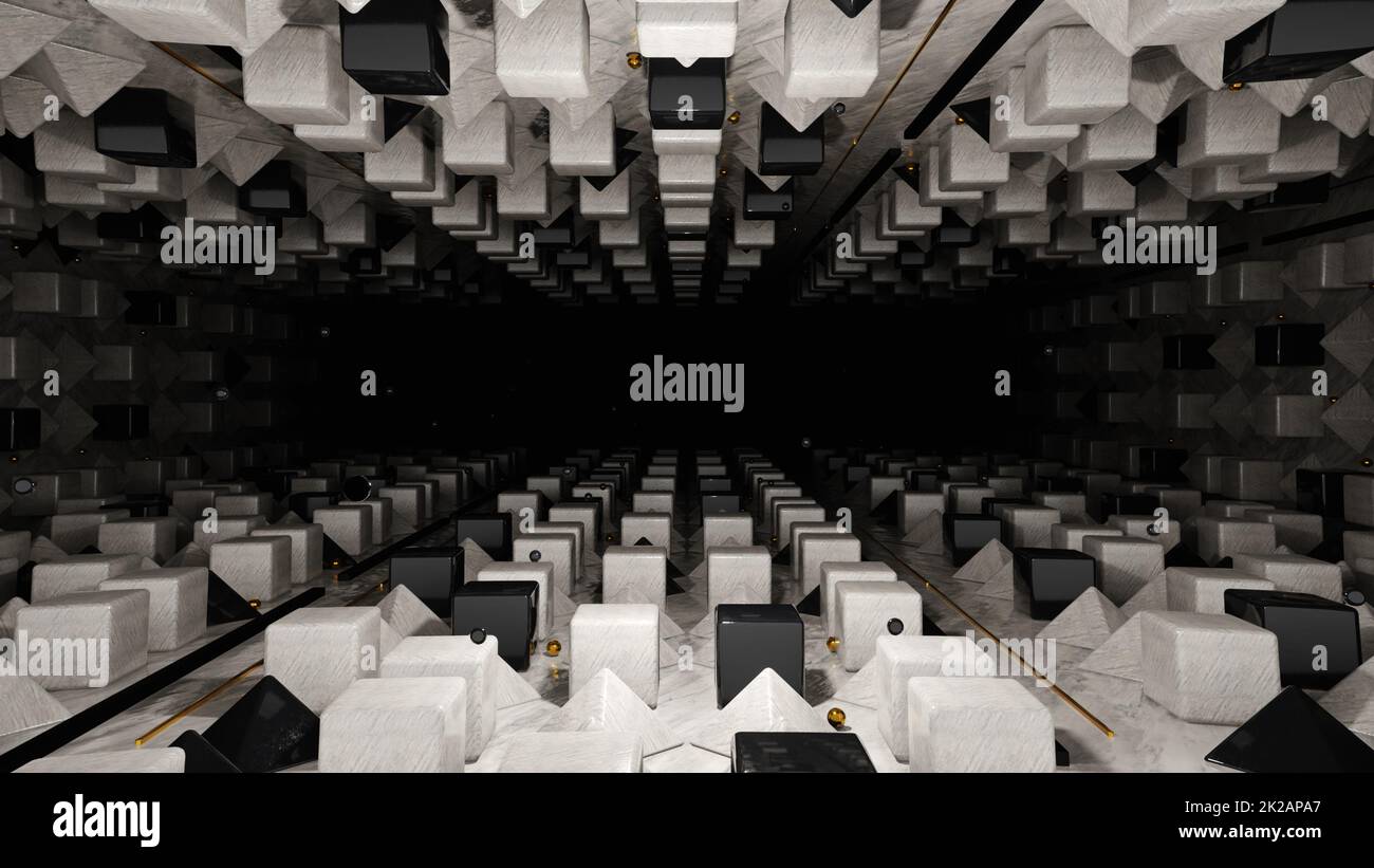 Abstract Difference Geometry With Patterns Style Stock Photo - Alamy