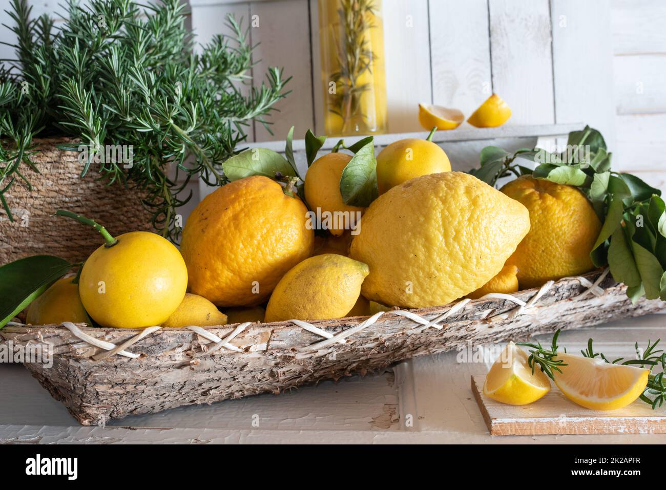 Summer banner citrus fruits hi-res stock photography and images - Alamy