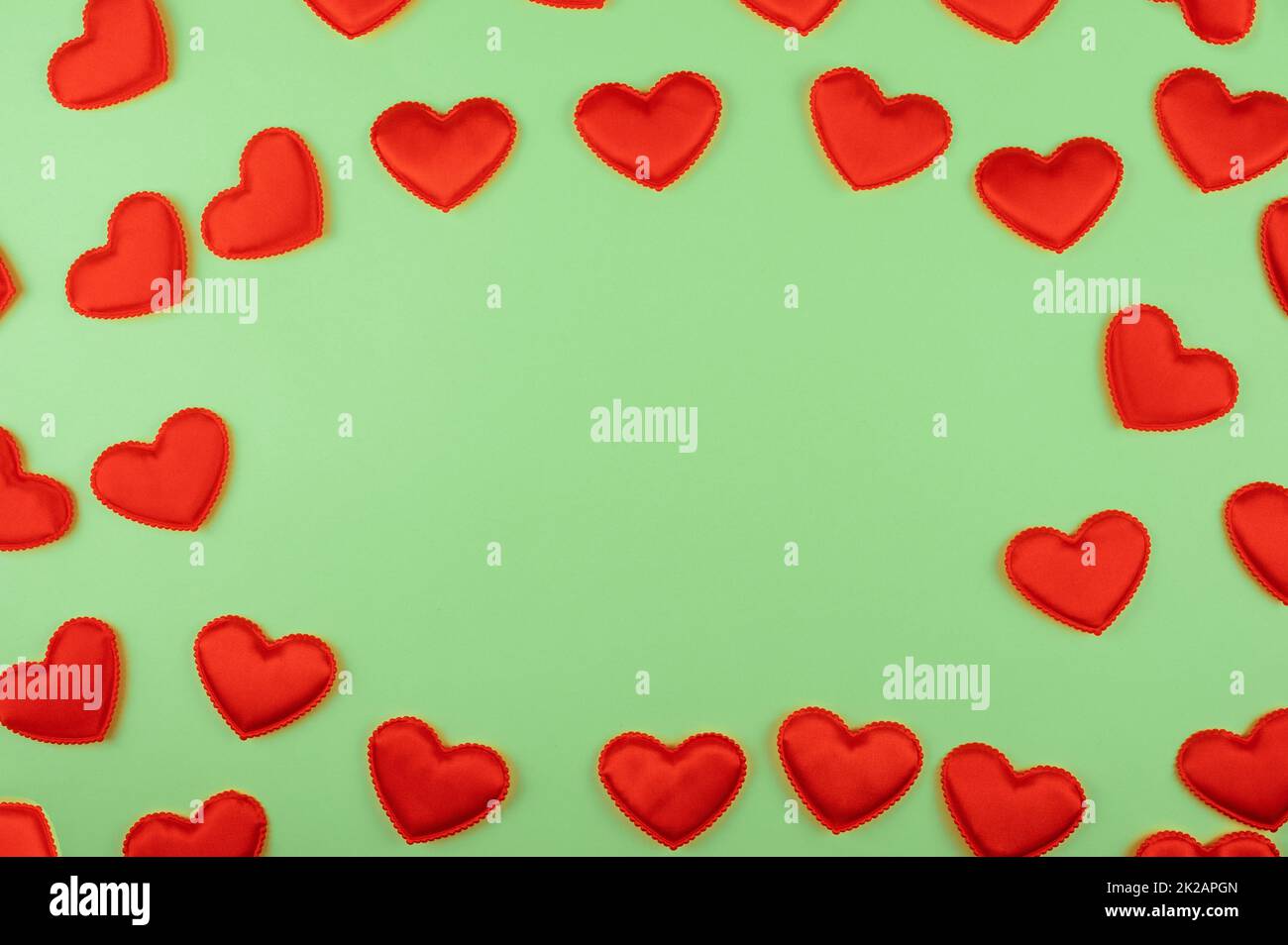 Valentine day green paper background Stock Photo - Alamy