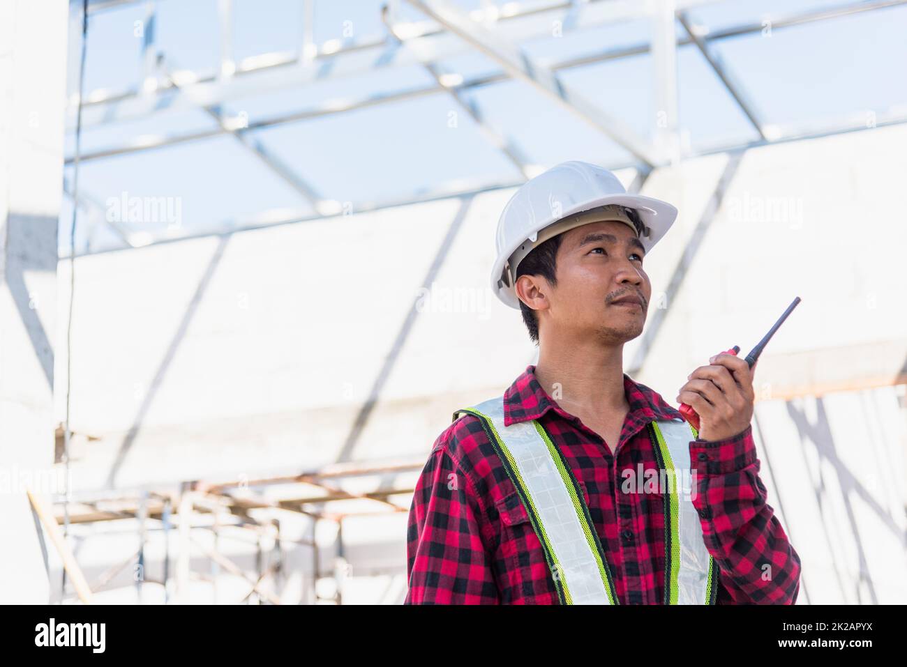Asian engineer foreman architect worker man working at building ... Asian engineer foreman architect worker man working at building ...