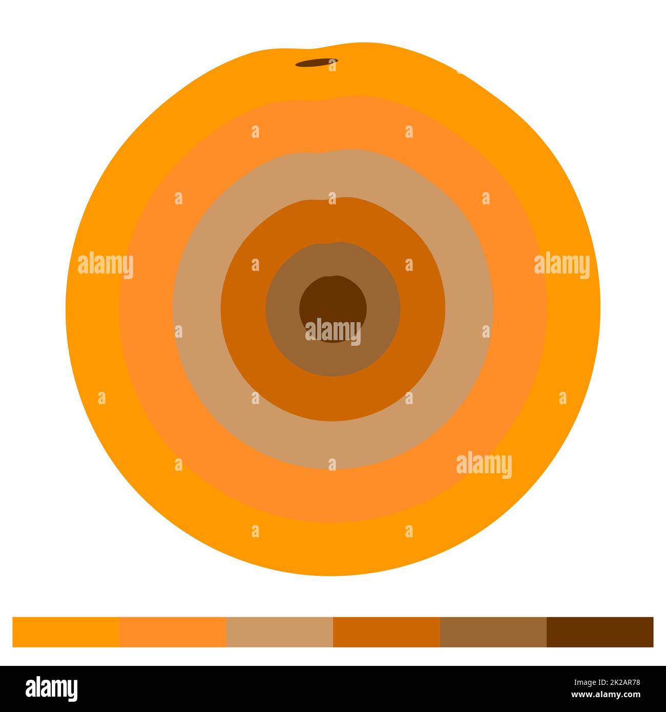 Shades of orange red Cut Out Stock Images & Pictures - Alamy