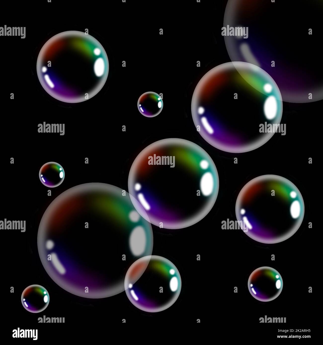 Realistic air bubbles flow hi-res stock photography and images - Alamy