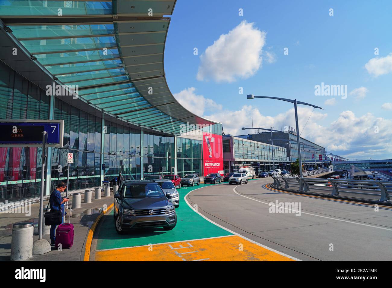 MONTREAL, CANADA -14 SEP 2022- View of the Montreal Pierre Elliott Trudeau International Airport ...