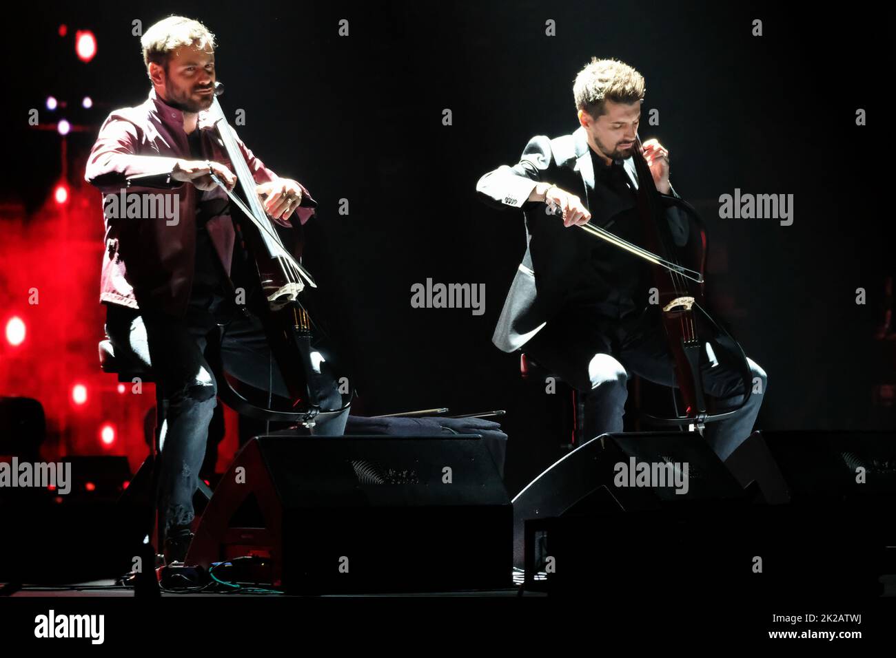 The two cellists Luka Sulic and Stjepan Hauser know by theirs stage ...