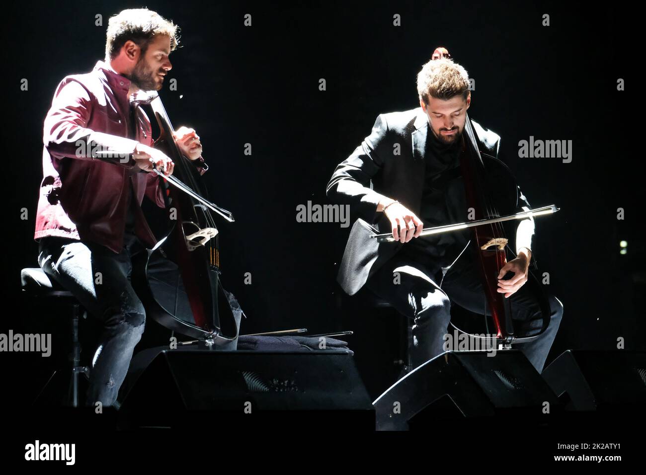 The two cellists Luka Sulic and Stjepan Hauser know by theirs stage ...