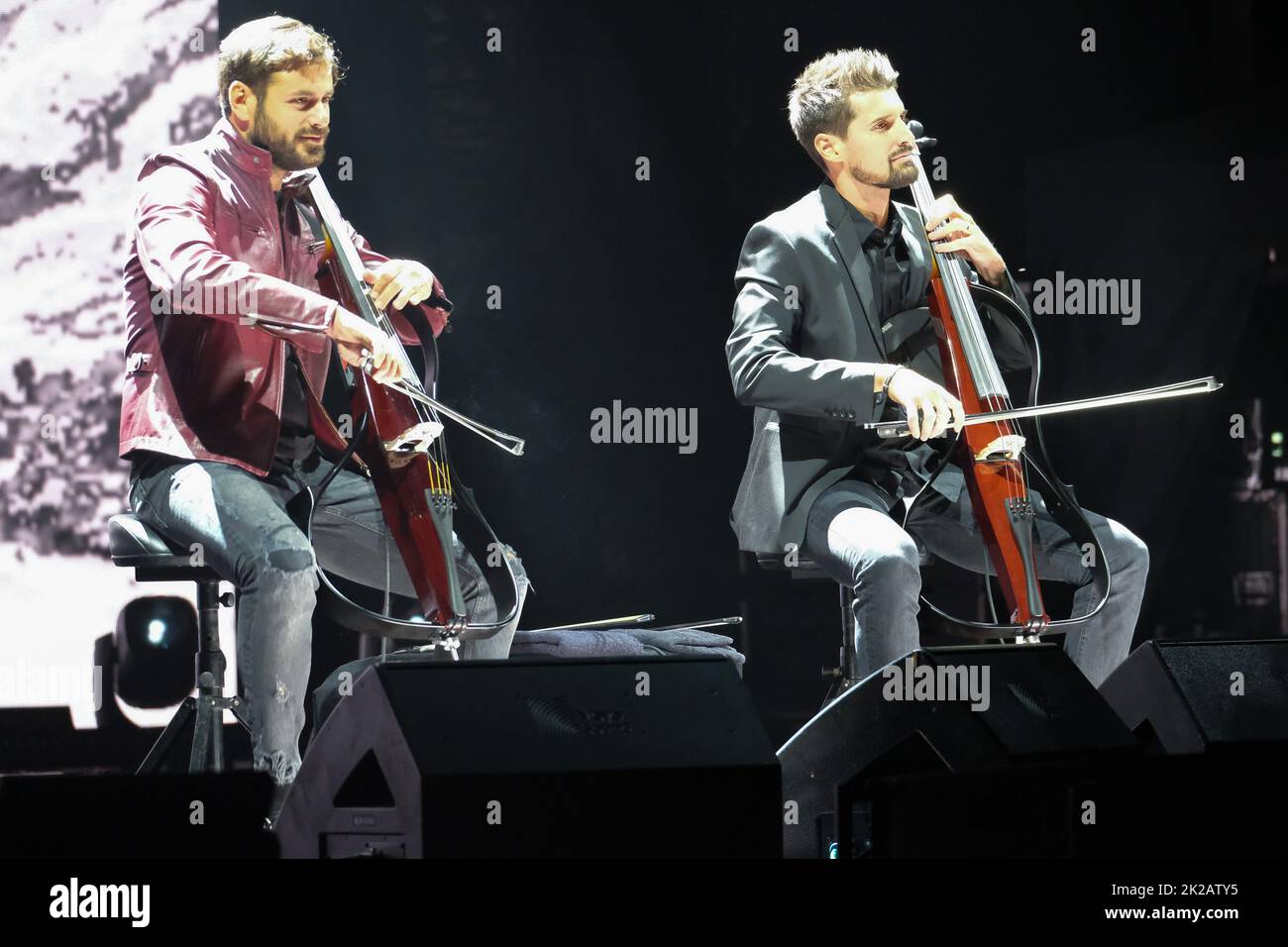 The two cellists Luka Sulic and Stjepan Hauser know by theirs stage ...