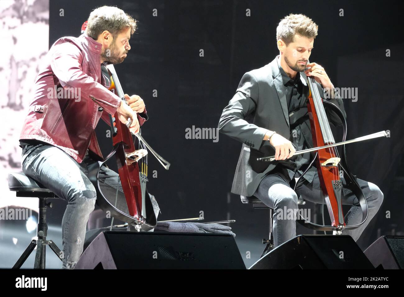 The two cellists Luka Sulic and Stjepan Hauser know by theirs stage ...