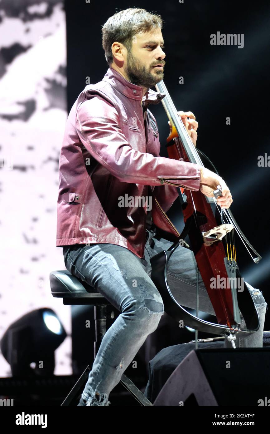 The two cellists Luka Sulic and Stjepan Hauser know by theirs stage ...