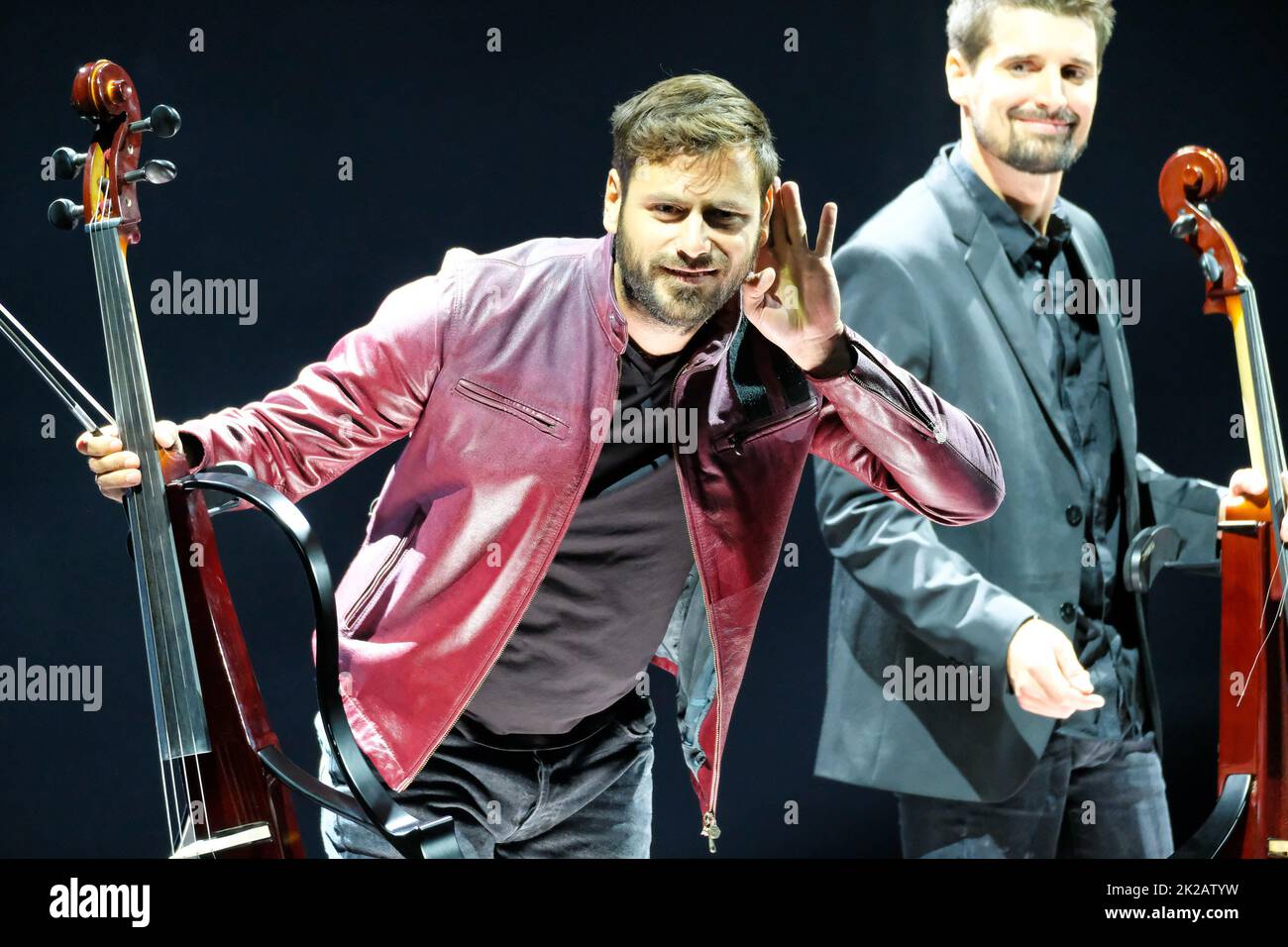 The two cellists Luka Sulic and Stjepan Hauser know by theirs stage ...