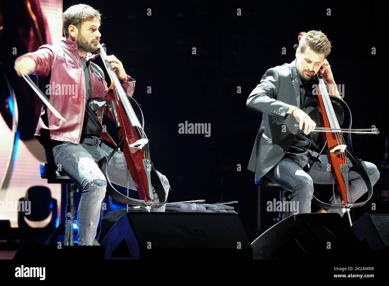 The two cellists Luka Sulic and Stjepan Hauser know by theirs stage ...