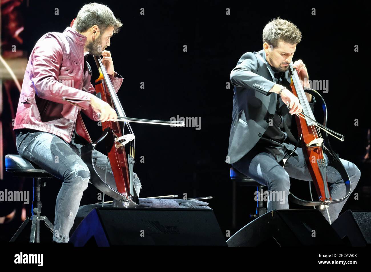 The two cellists Luka Sulic and Stjepan Hauser know by theirs stage ...