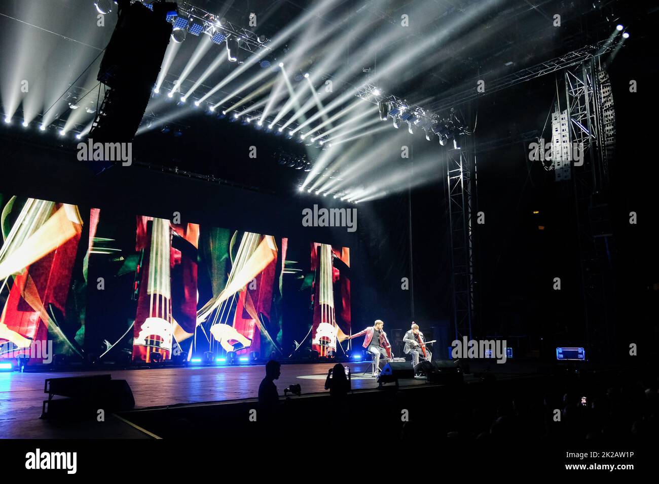 The two cellists Luka Sulic and Stjepan Hauser know by theirs stage ...