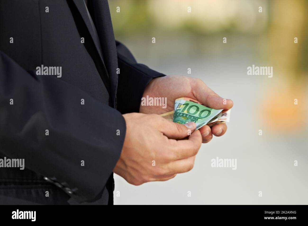Counting euros hi-res stock photography and images - Alamy