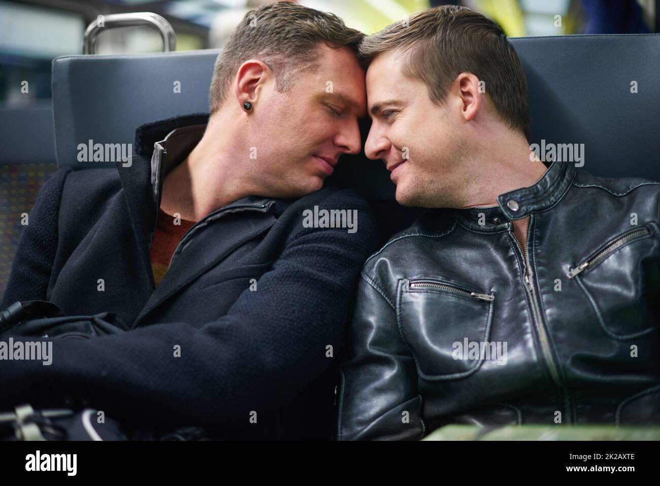 Things are always better when were together. an affectionate gay couple ...