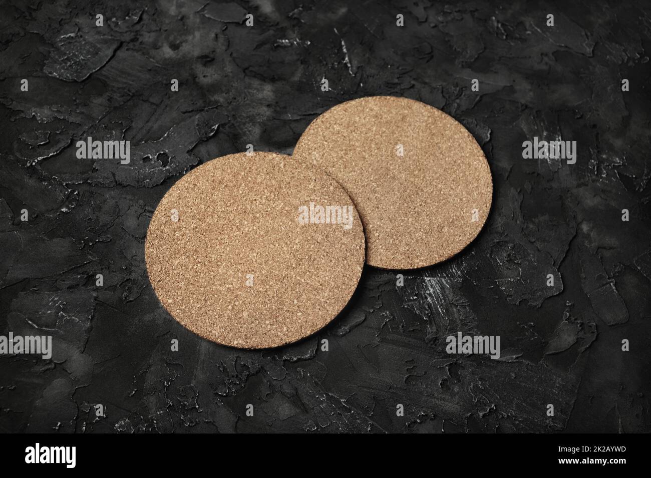 Cork beer coasters Stock Photo - Alamy