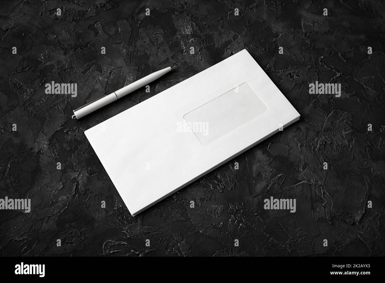 Blank envelope, pen Stock Photo - Alamy