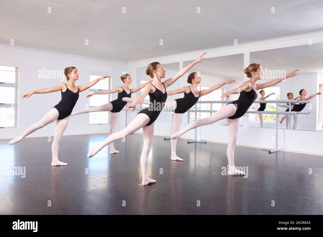 legs. Young girls in ballet class Stock Photo - Alamy
