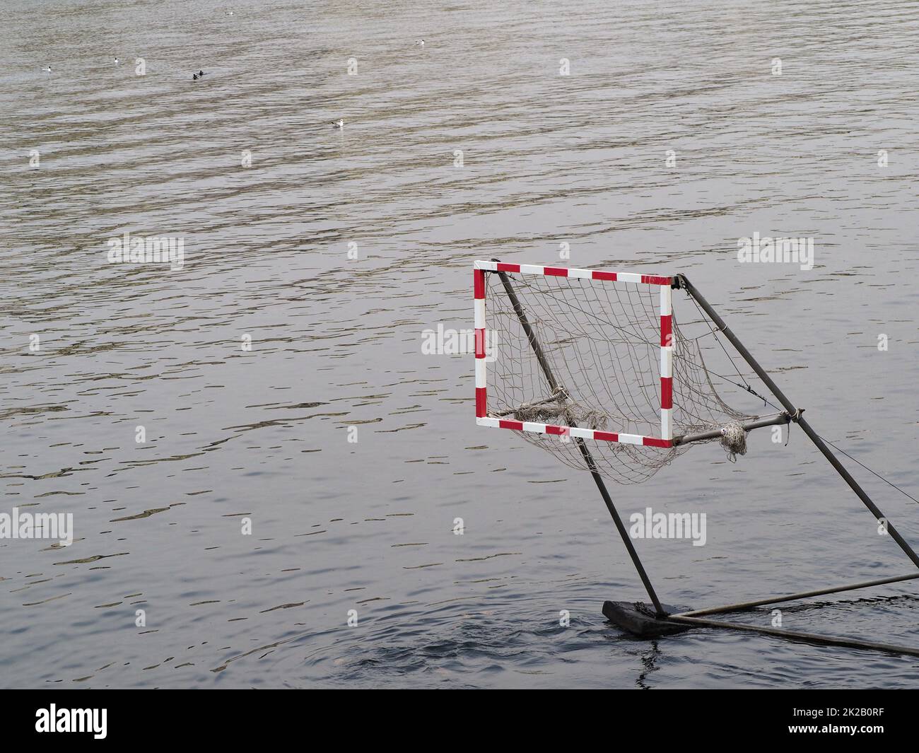 water goal post Stock Photo - Alamy