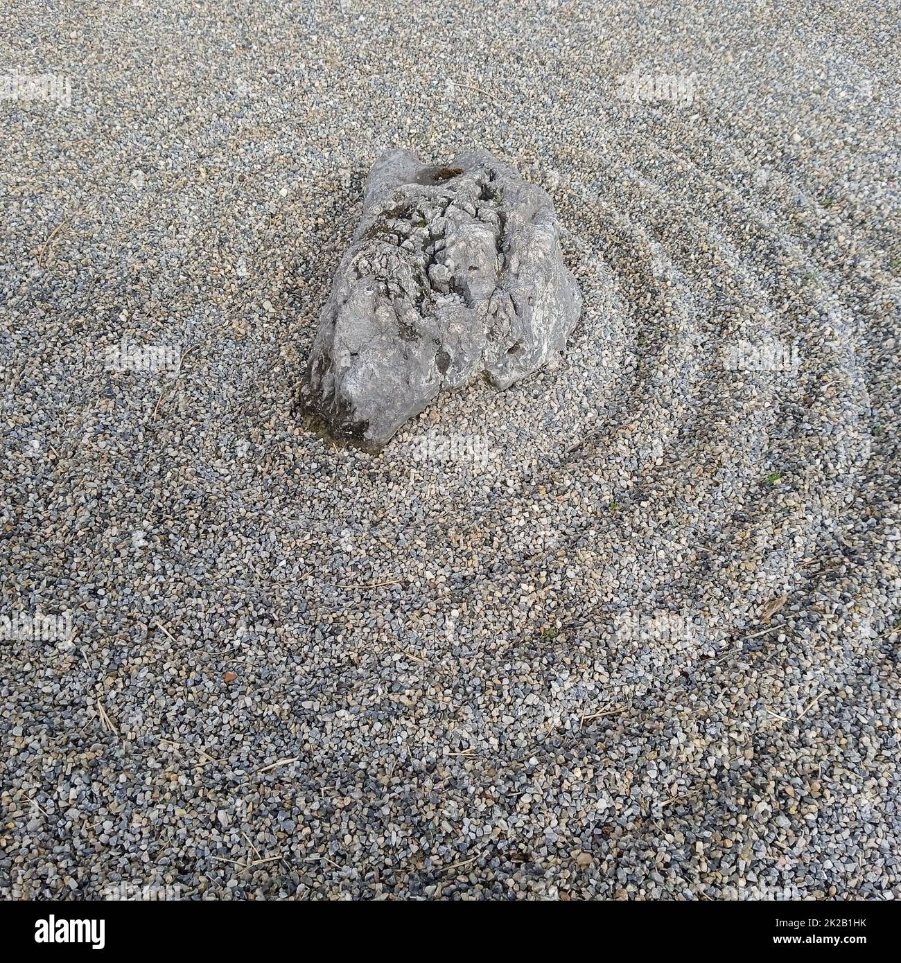 zen garden or japanese dry garden Stock Photo - Alamy