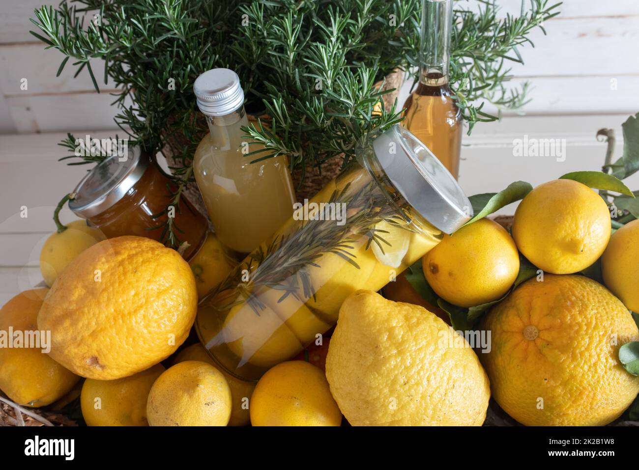 Mediterranean fruit specialties Stock Photo - Alamy