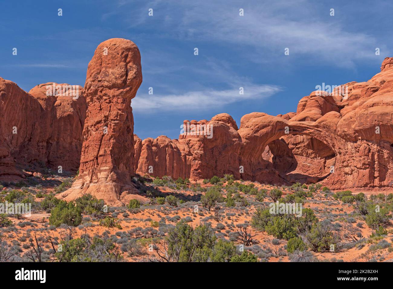 Arches and Pinnacles in the Desert Stock Photo - Alamy