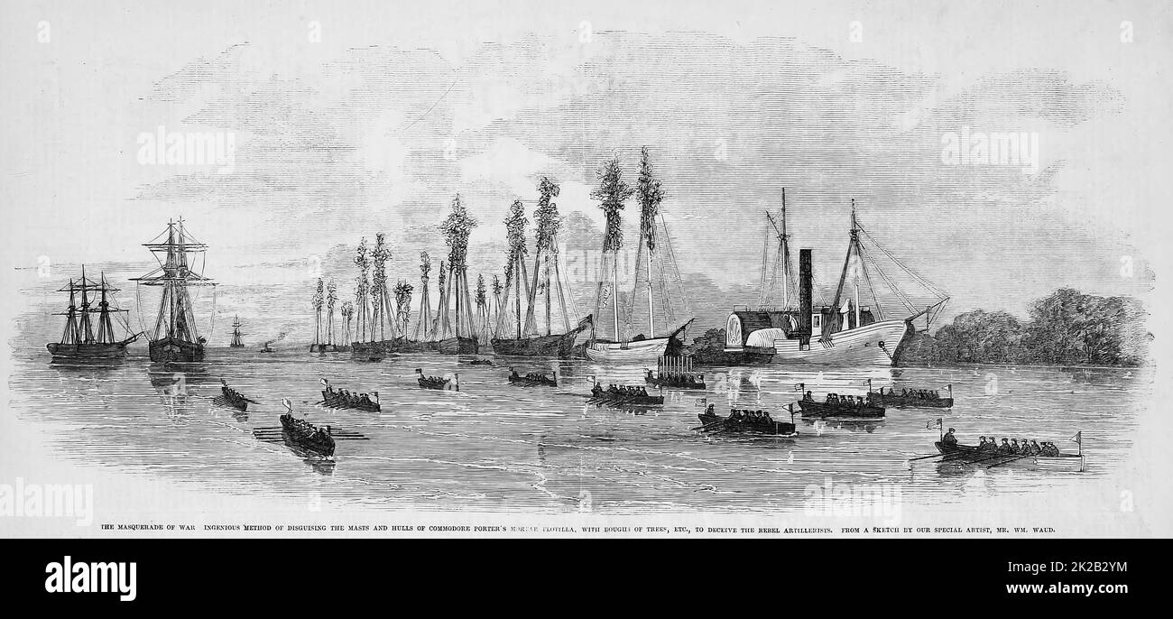 The Masquerade of War - Ingenious method of disguising the masts and ...