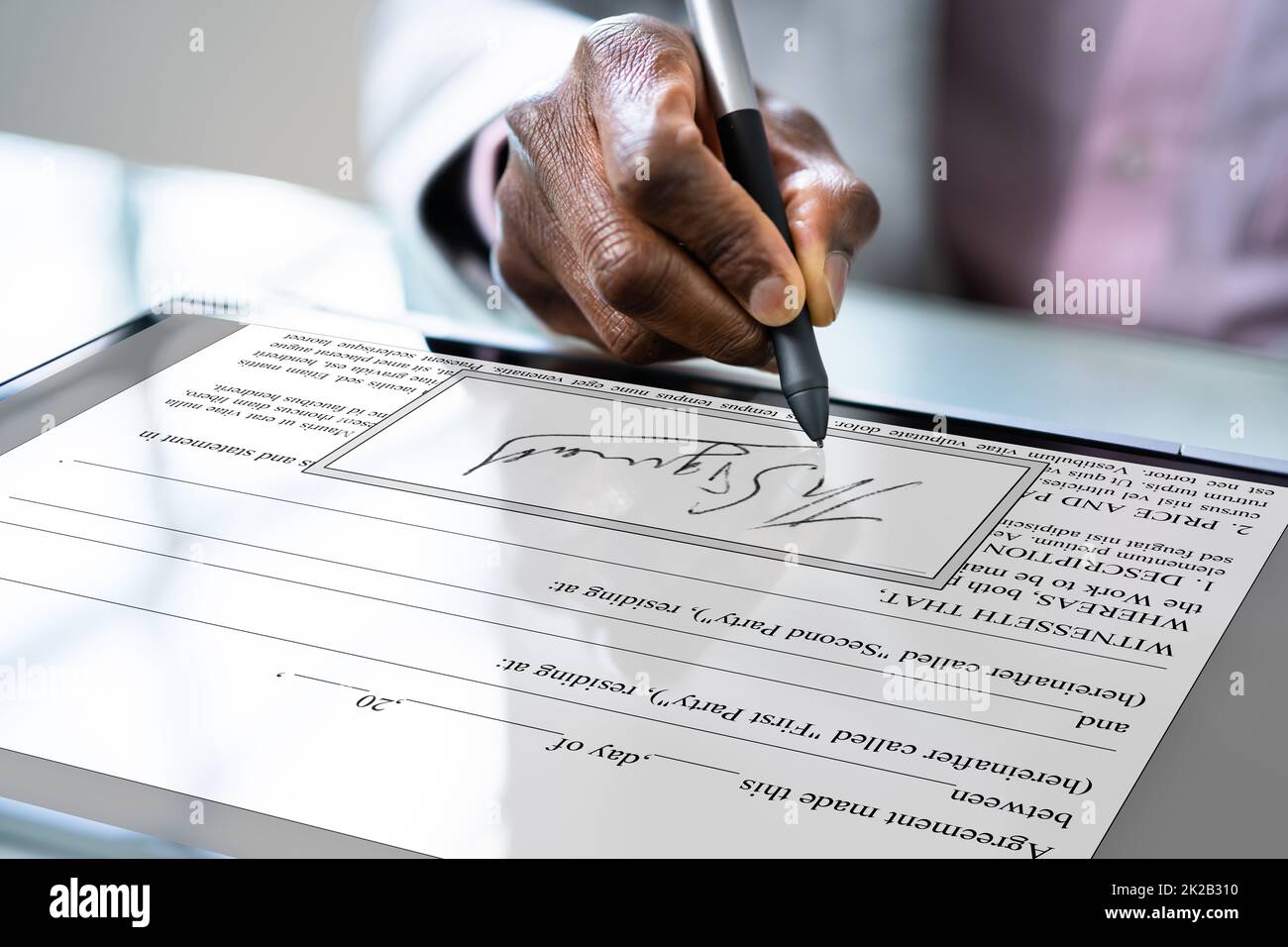 Digital signature hi-res stock photography and images - Alamy