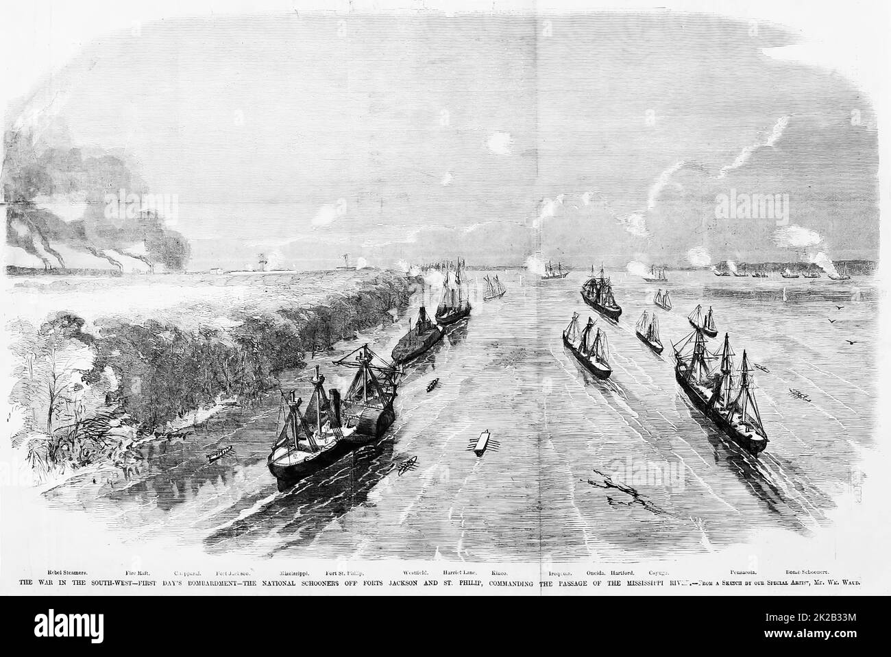 The War in the Southwest - First day's bombardment - The National ...