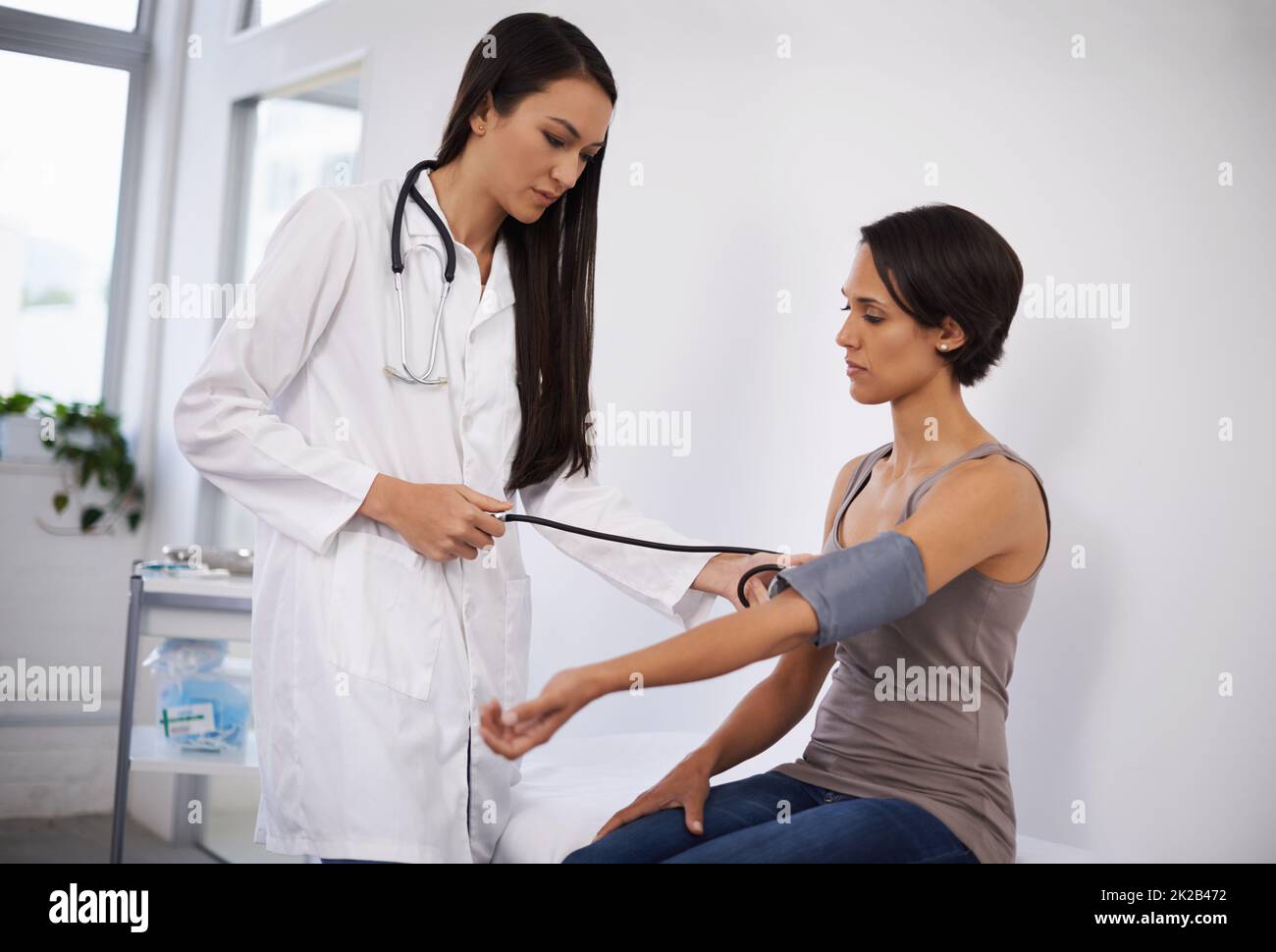 Woman getting a blood test hi-res stock photography and images - Alamy