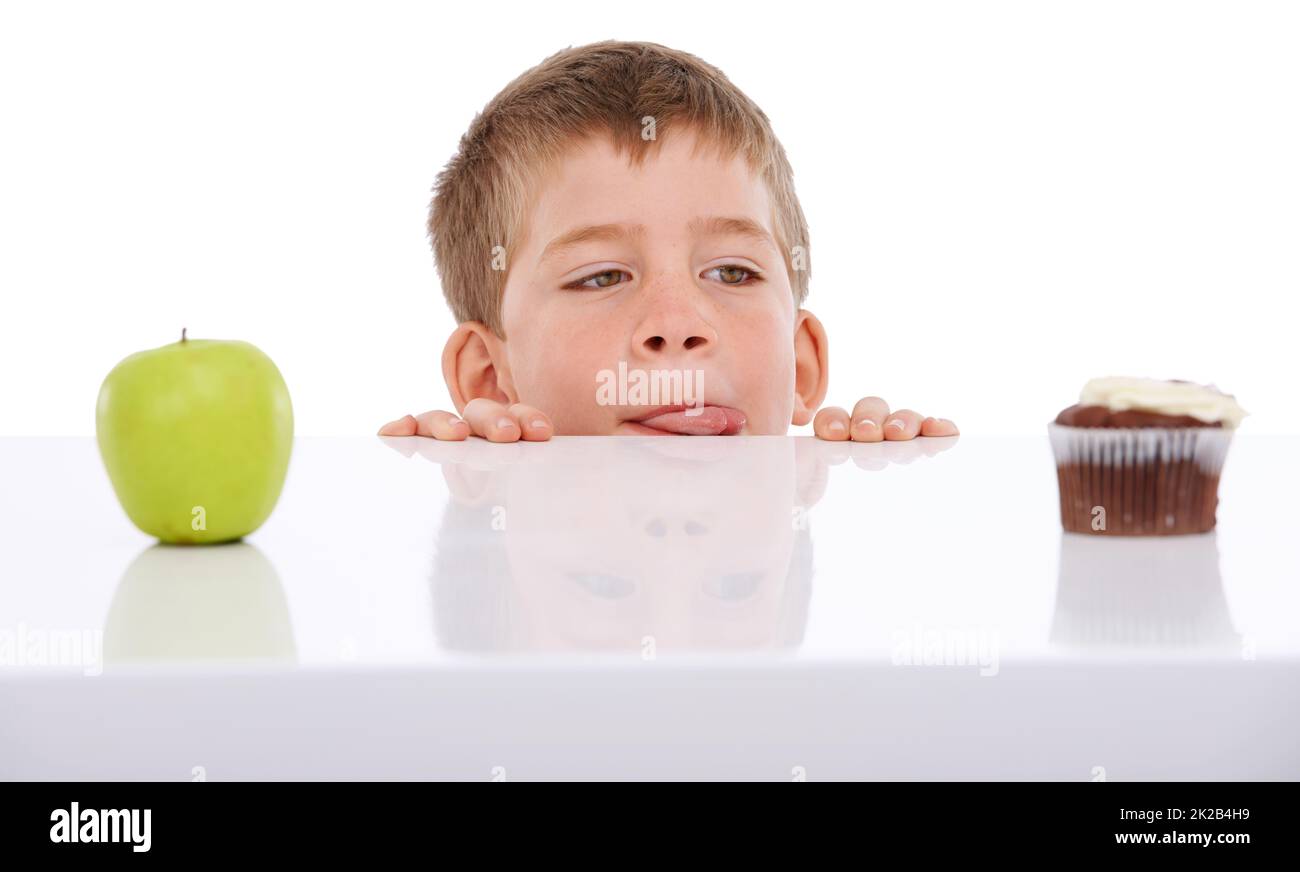 Boy peeking over counter hi-res stock photography and images - Alamy