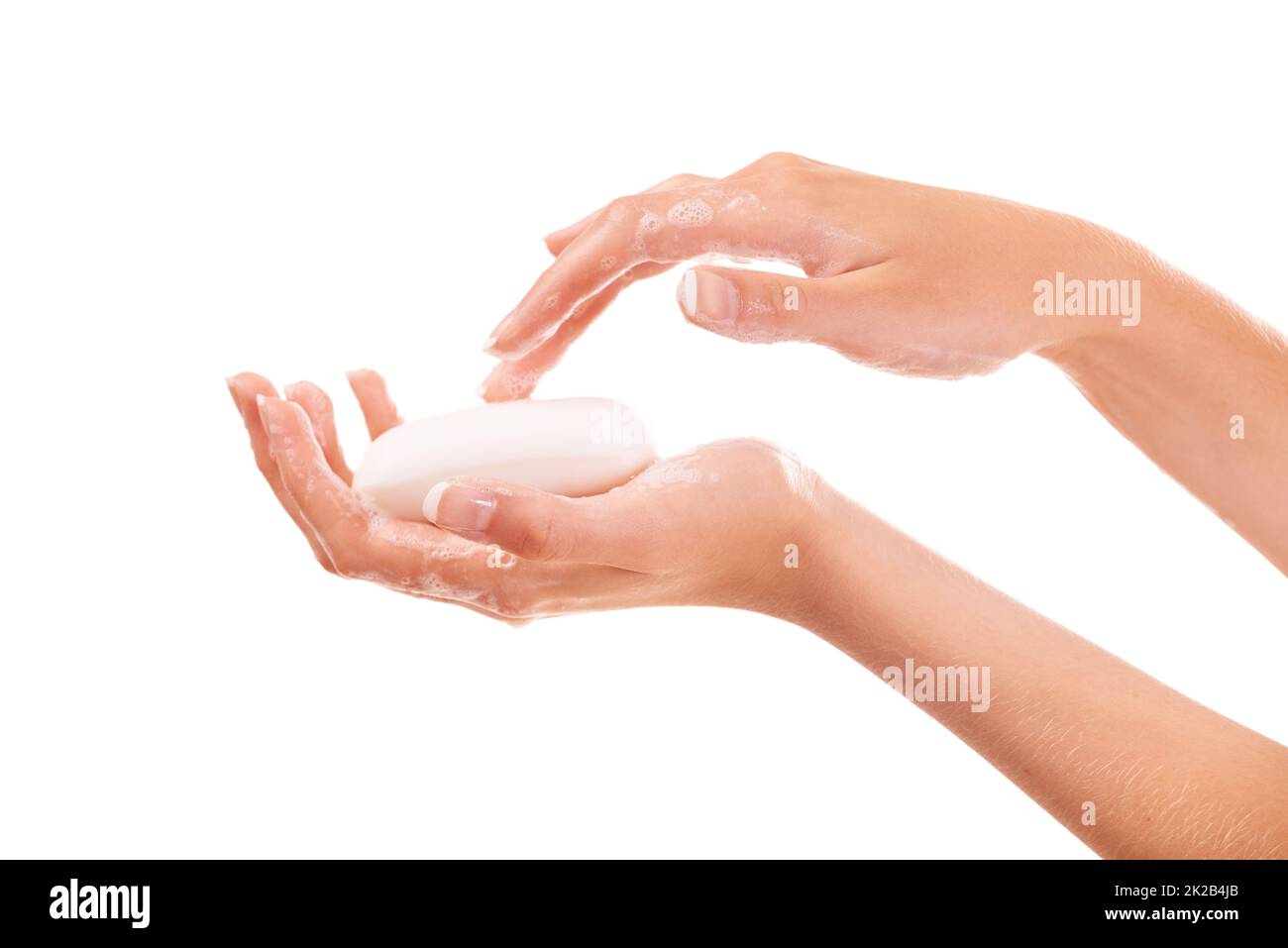 Washing arms with soap hi-res stock photography and images - Alamy