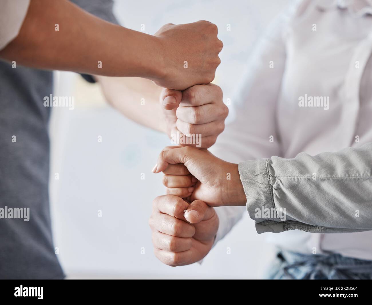 Hand, teamwork and collaboration with the hands of business people ...