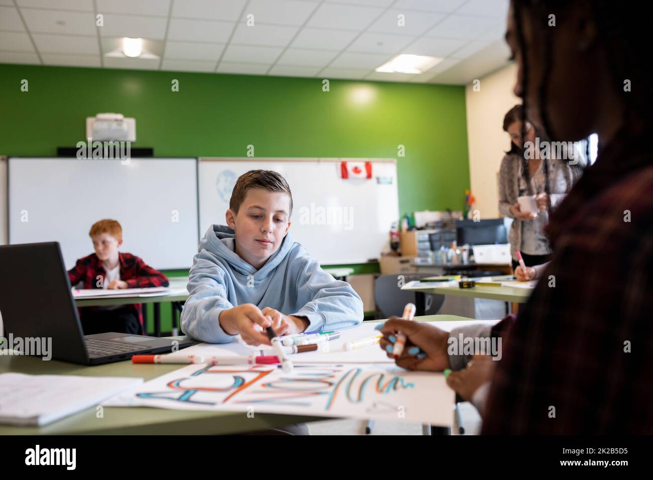 Boy in class hi-res stock photography and images - Alamy