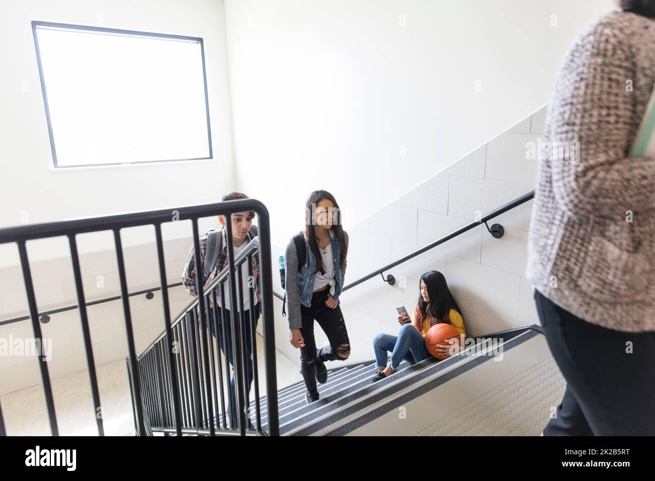 School stairwell hi-res stock photography and images - Alamy