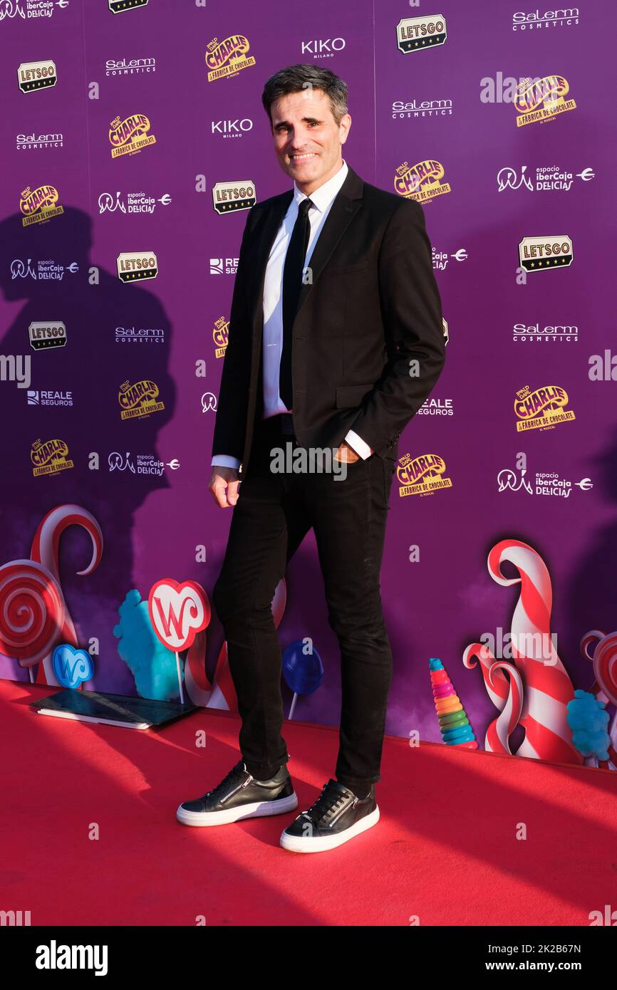Luis Rodera attends the premiere of the musical "Charlie and the ...