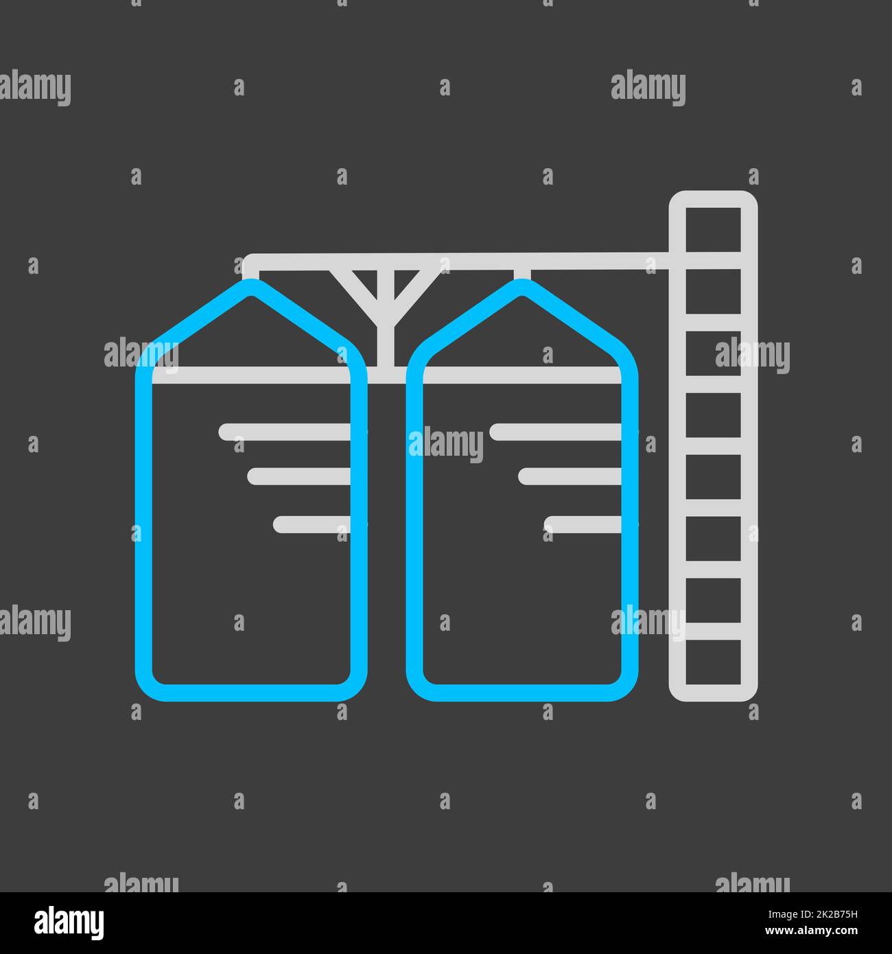 Granary vector vector isolated icon Stock Photo - Alamy