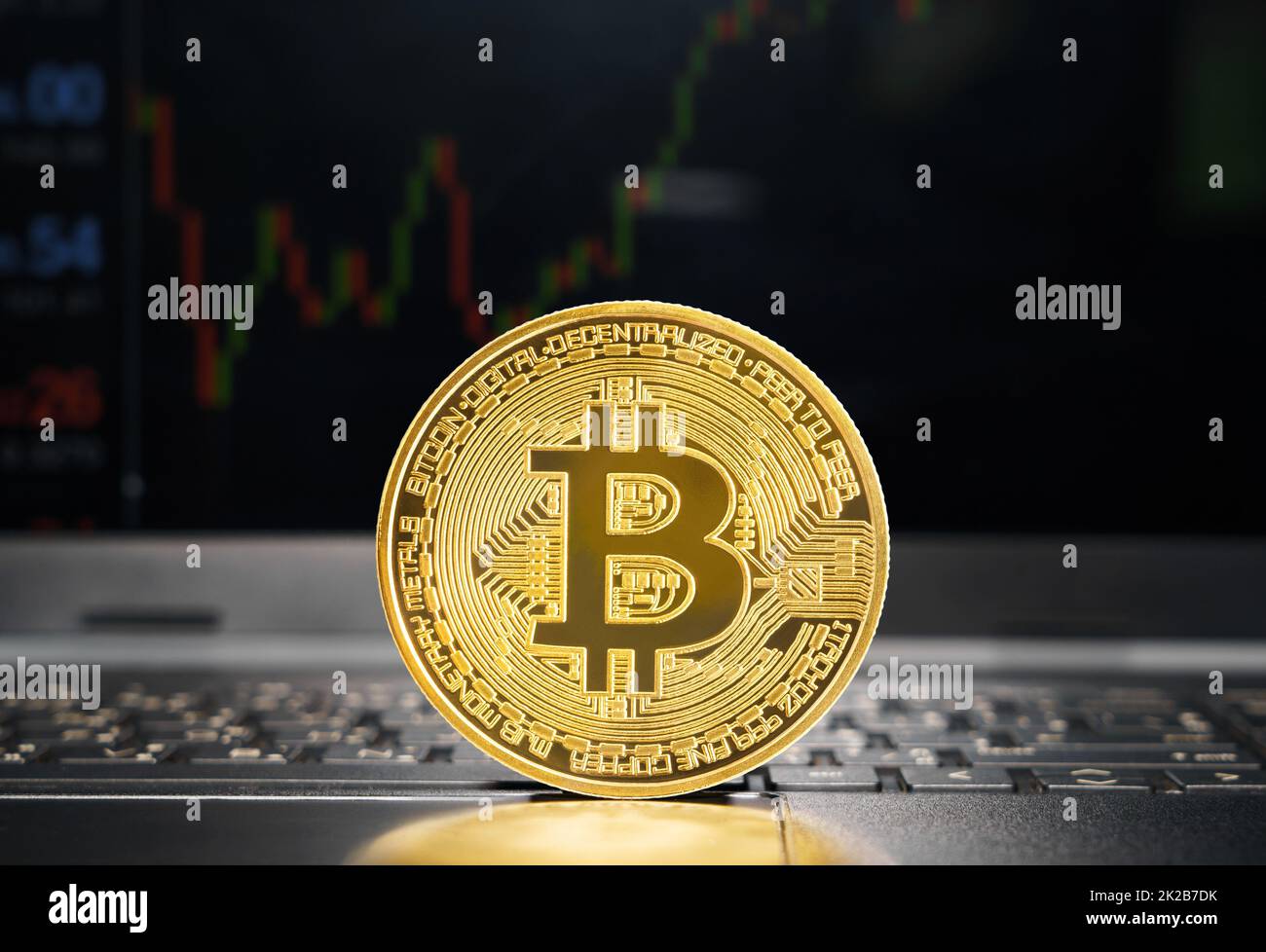 Cryptocurrency price chart hi-res stock photography and images - Alamy