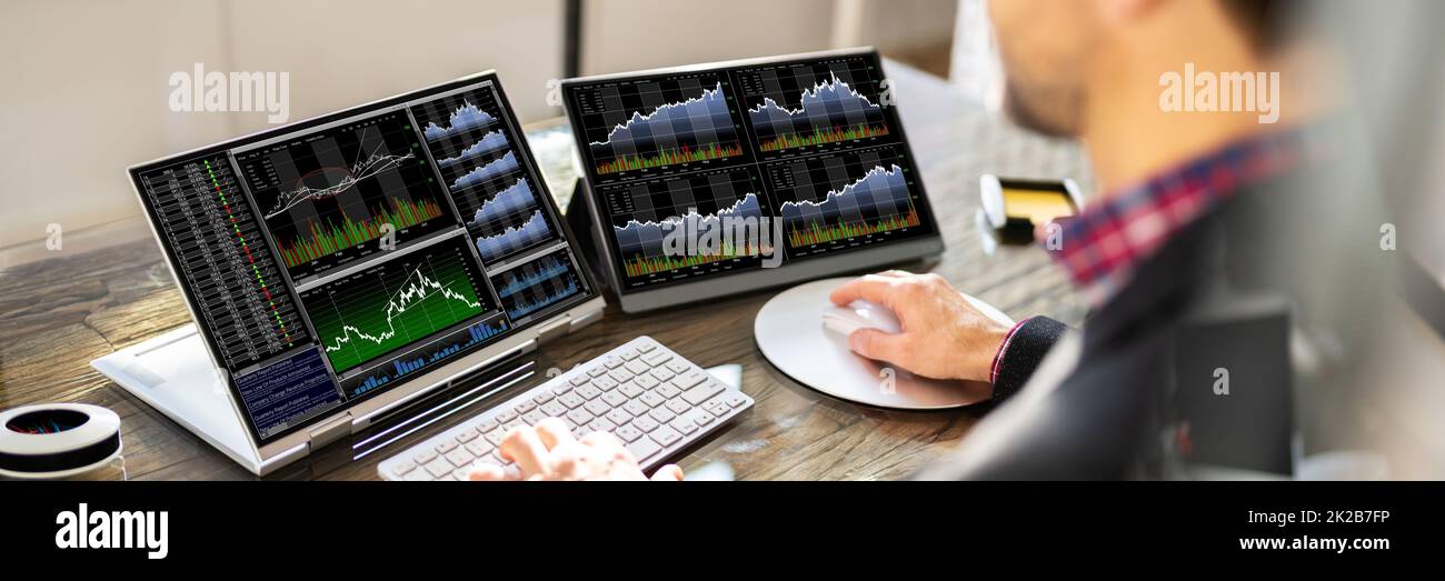 Man Trading Stock Market Exchange Online Stock Photo - Alamy