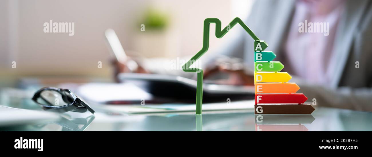 Energy Efficient House Building Audit Stock Photo - Alamy