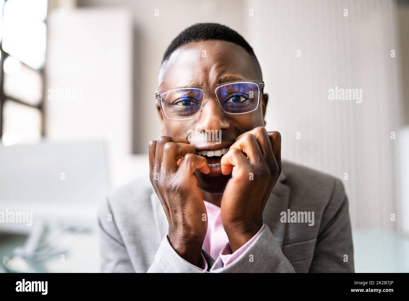 Nail Biting And Eating Finger Stock Photo - Alamy
