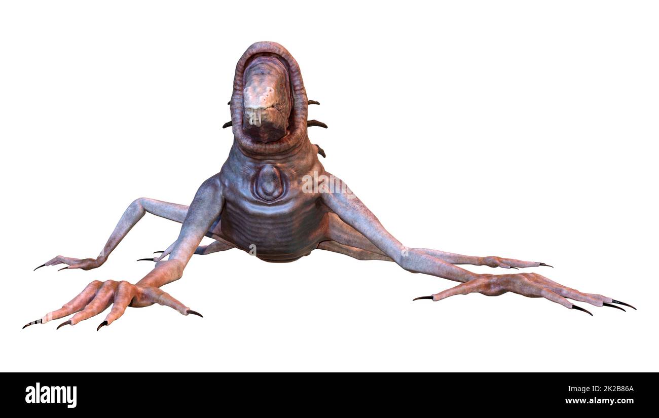 3D Rendering Fantasy Creature on White Stock Photo - Alamy