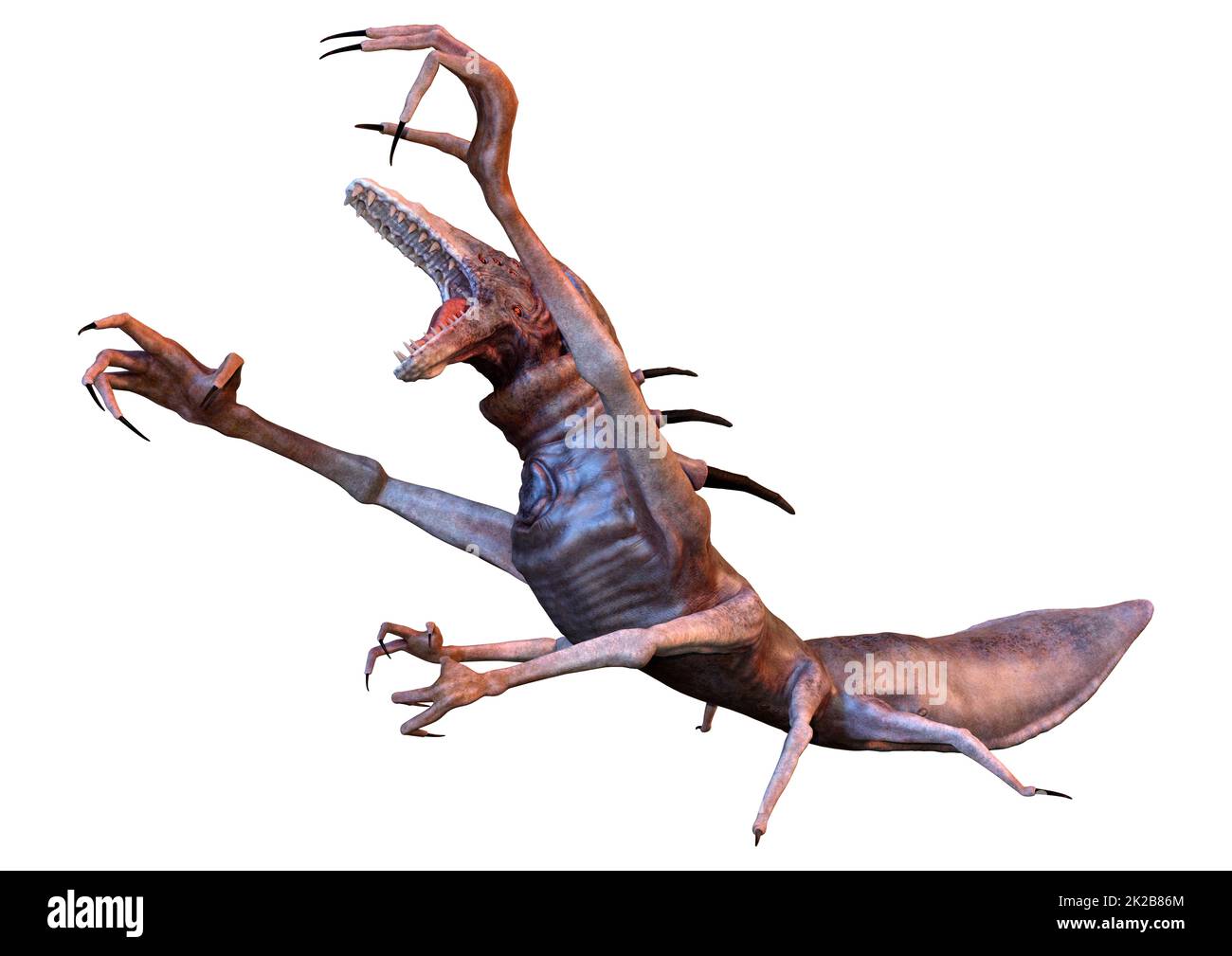 3D Rendering Fantasy Creature on White Stock Photo - Alamy