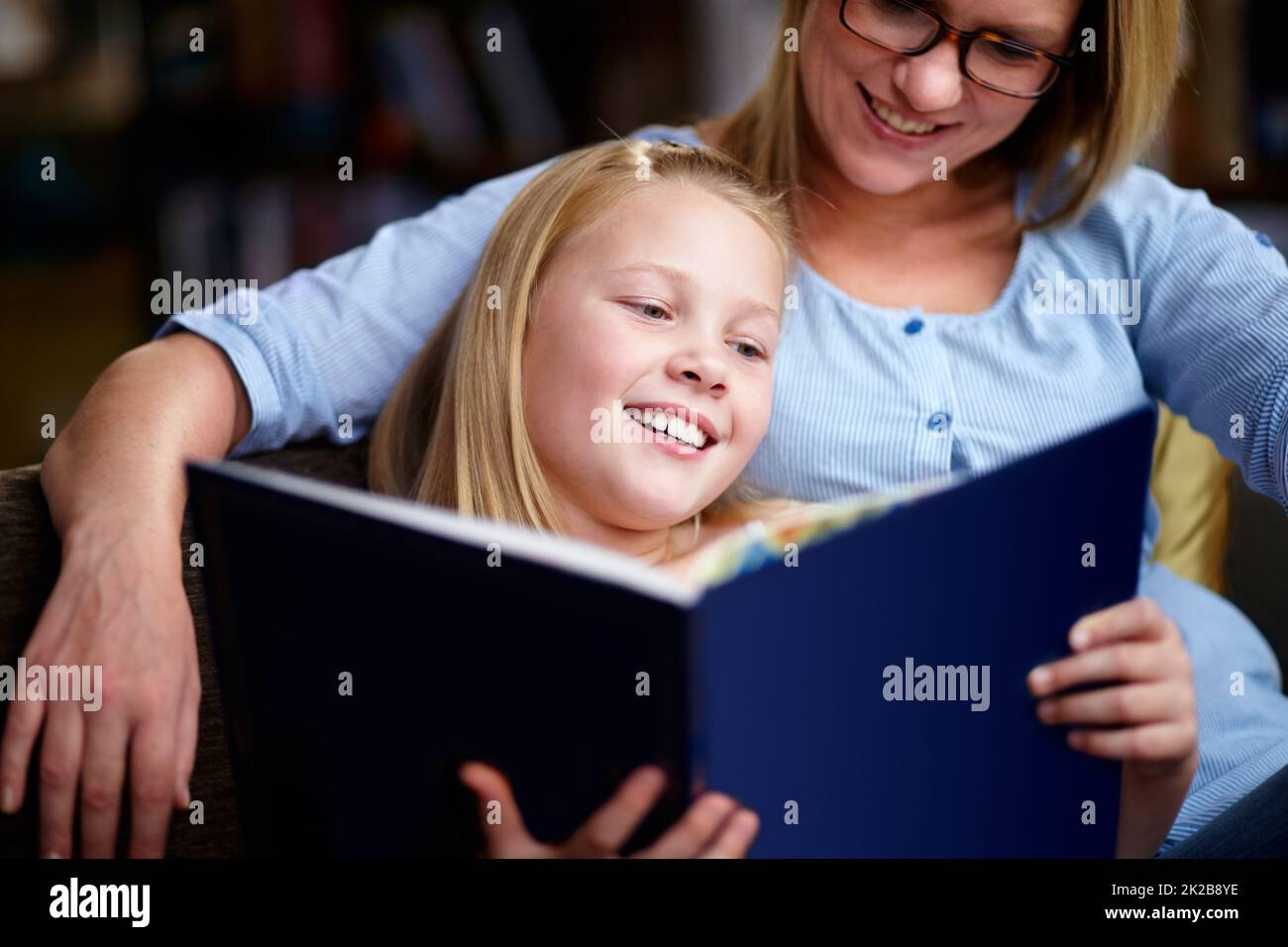 Mother and kid glasses studying hi-res stock photography and images - Alamy
