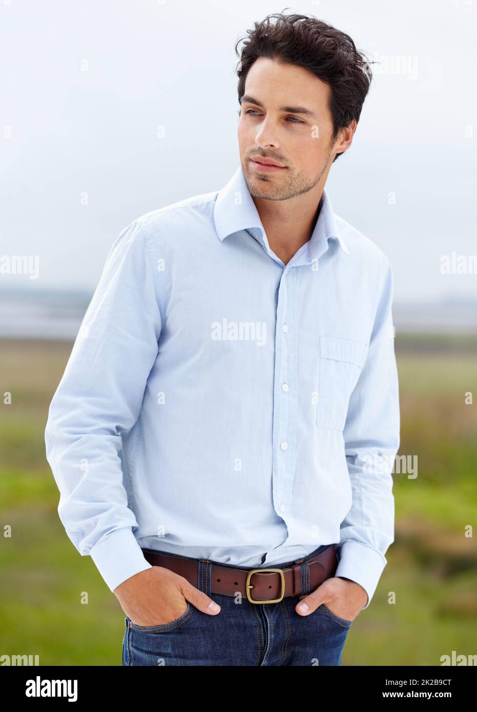 Male model standing pose outdoor hi-res stock photography and images ...