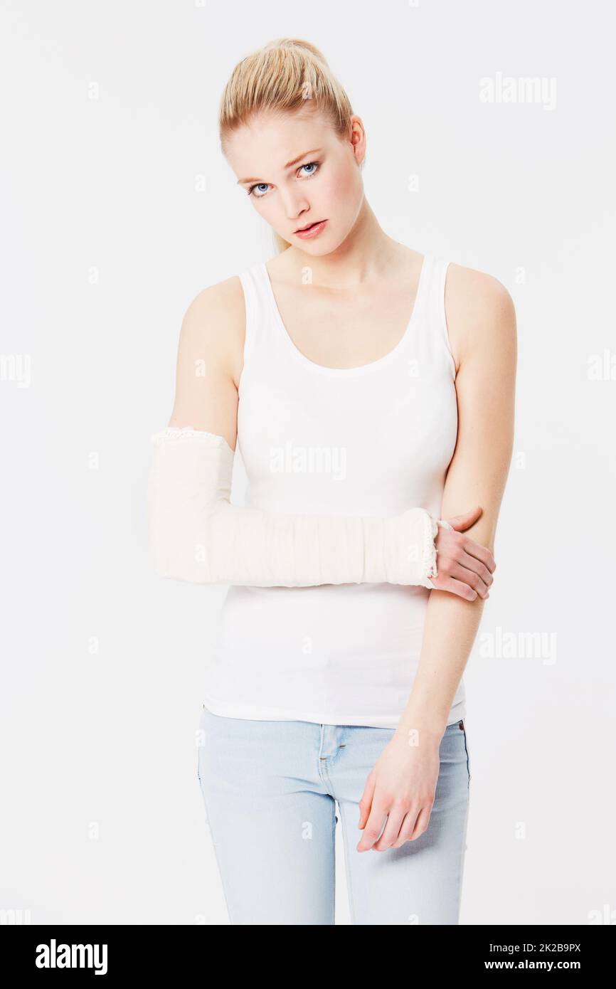 Bandaged arm hi-res stock photography and images - Alamy