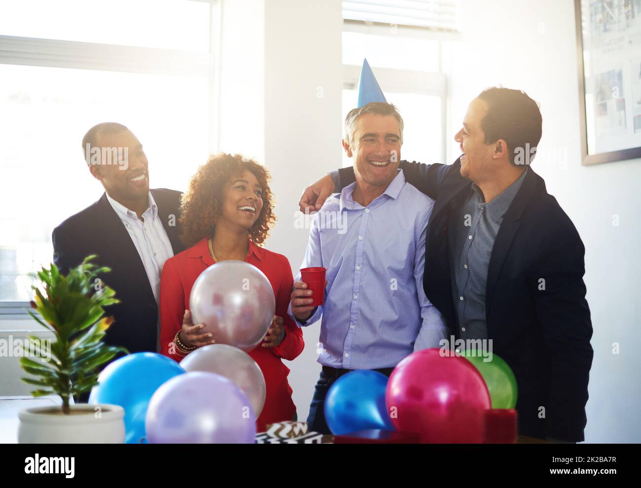 Birthday office woman hi-res stock photography and images - Alamy
